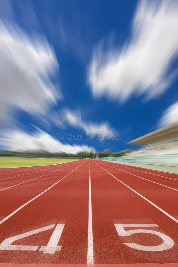 Running track in stadium. stock image. Image of contest - 51794369