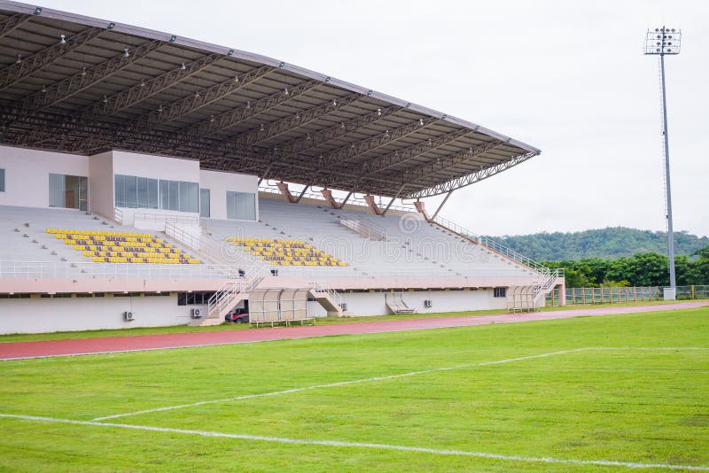 Running Track and Stadium Field Stock Photo - Image of oval, athletic ...
