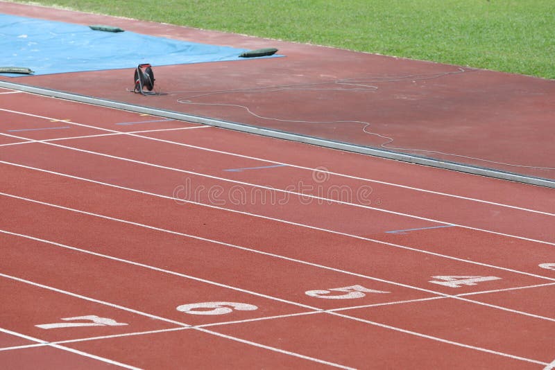 Running Track in Stadium, Perspective Line Track Editorial Photography ...