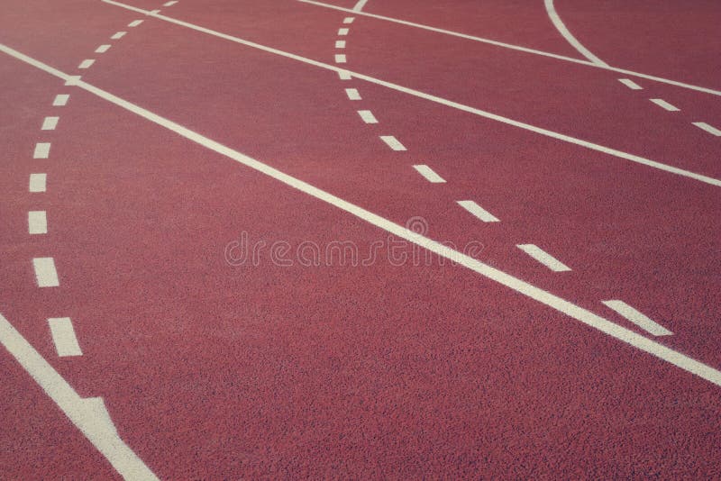 Running Track on Stadium. Red Running Track. Sport Background Stock ...
