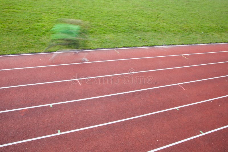Running track in a stadium stock photo. Image of motion - 30542244