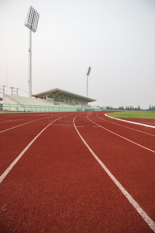 Running track in stadium. stock photo. Image of contemporary - 51790508