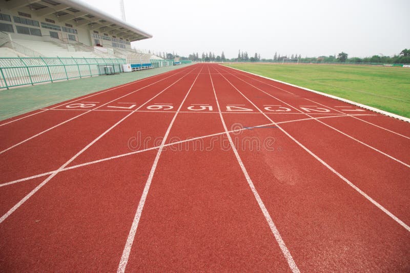 Running track in stadium. stock photo. Image of running - 51790892