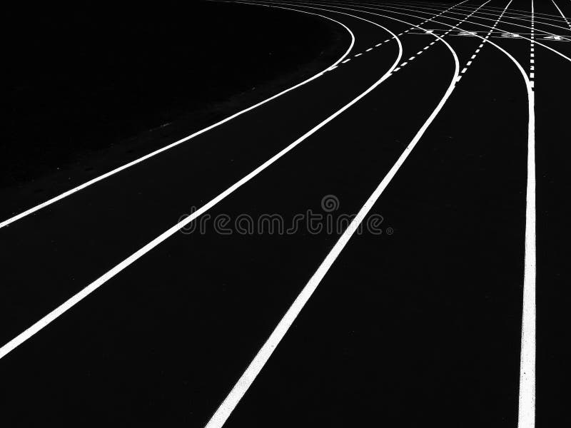 The Running Track of the Stadium. the Start and End of the Stadium ...