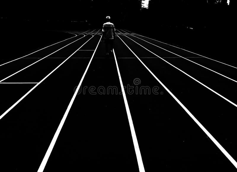 The Running Track of the Stadium. the Start and End of the Stadium ...