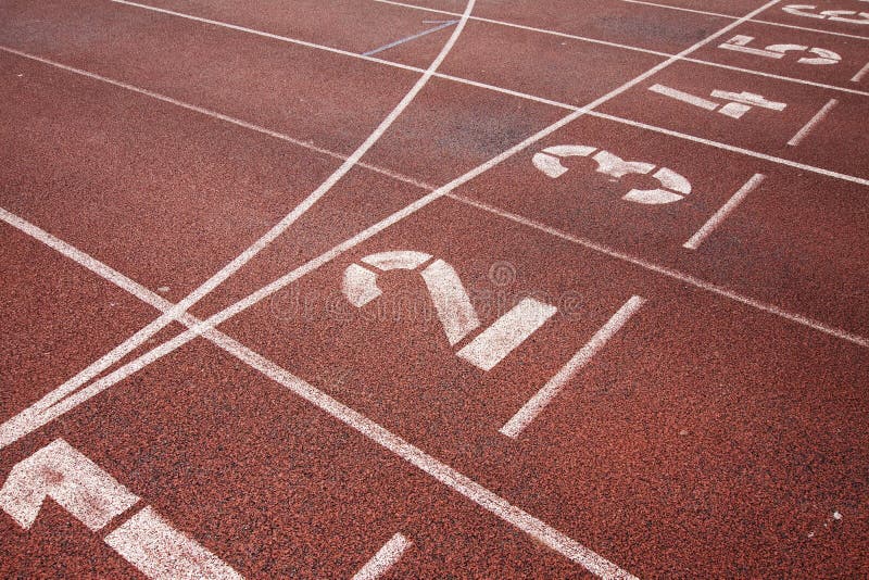 Track And Field Starting Line