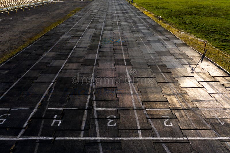 Running Track Texture with Lane Numbers, Running Track Background Stock ...