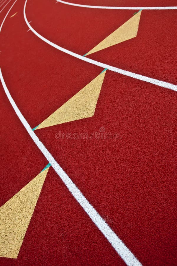 Running Track with Triangle Stock Photo - Image of athlete, track: 10669180