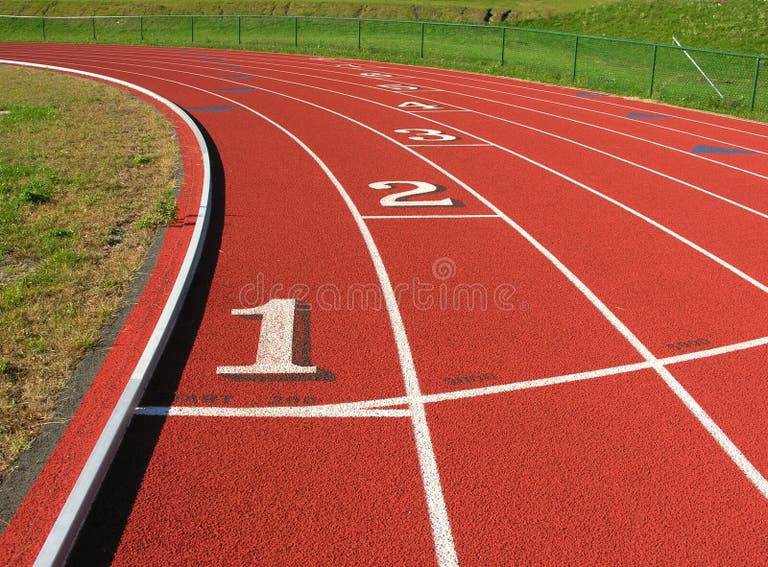 Running track turn. stock photo. Image of lines, running - 332214