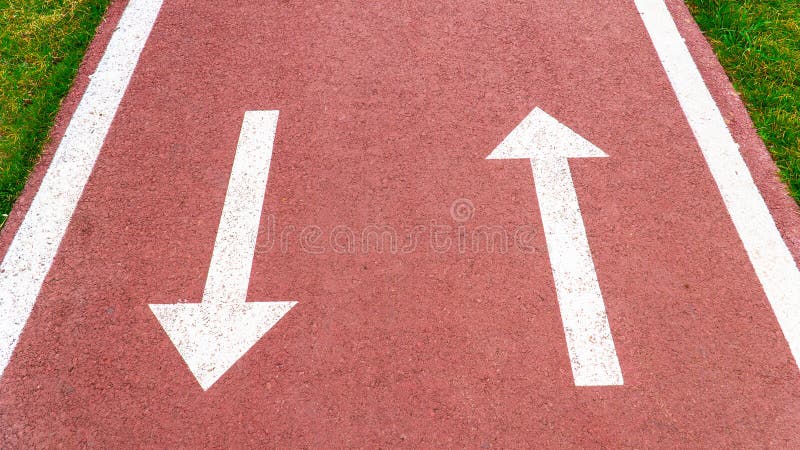 Running Track. Walking Path, Trail in a Park. Stock Photo - Image of ...