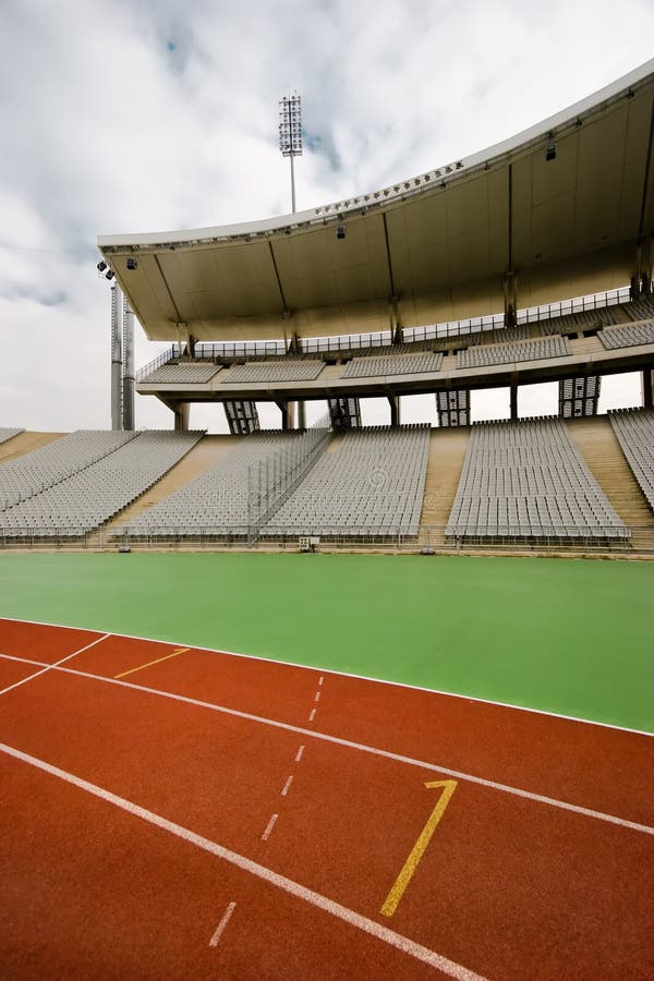 Running Tracks stock image. Image of bleachers, running - 4918069