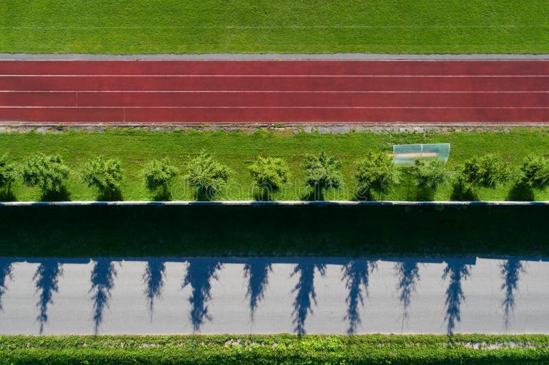 Surface Of The Running Track From Above Stock Image - Image of sports ...
