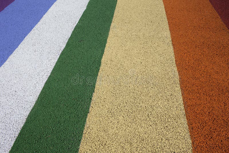 Running Tracks Like Rainbow Stock Photo - Image of yellow, track: 31365720