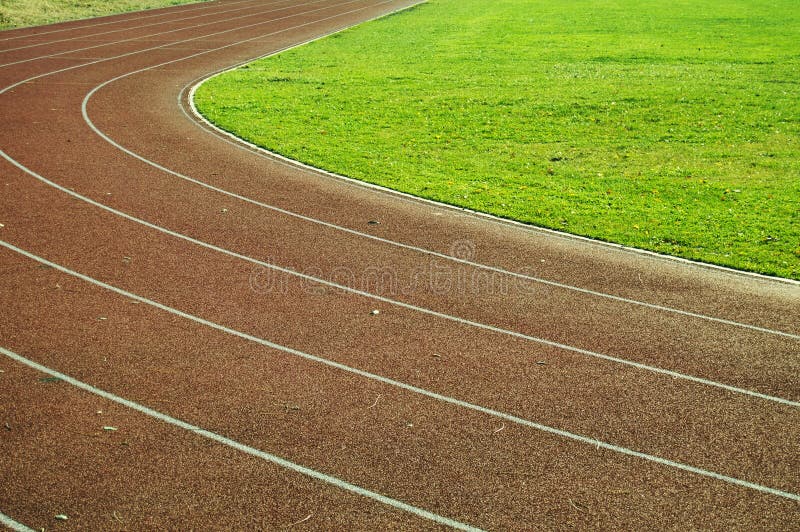 Running Tracks in the Stadium Stock Image - Image of event, competition ...