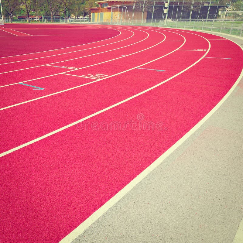 Running Tracks stock photo. Image of architecture, forest - 282534826