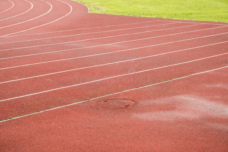 Running tracks in stadium stock photo. Image of sprinting - 319072046