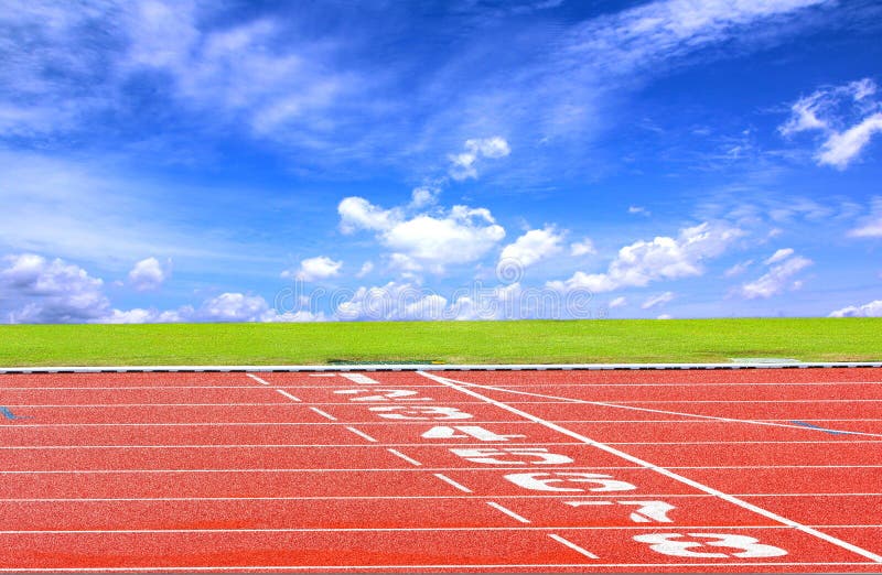 Running tract stock photo. Image of sports, field, stadium - 20608972