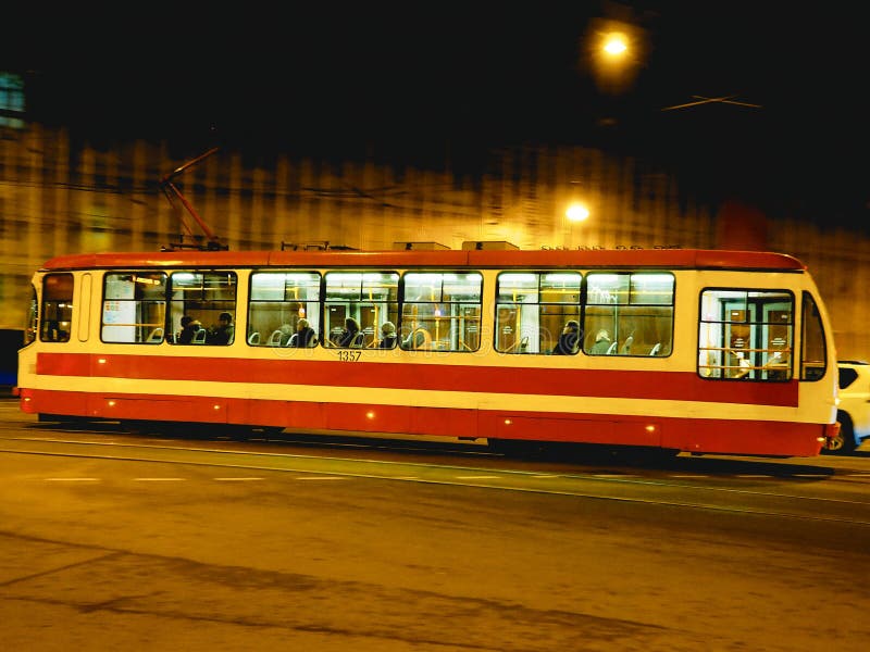 Running tram editorial image. Image of editorial, urban - 95317980