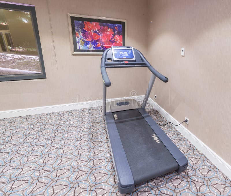 Running Treadmill at the House Stock Photo - Image of recreation ...
