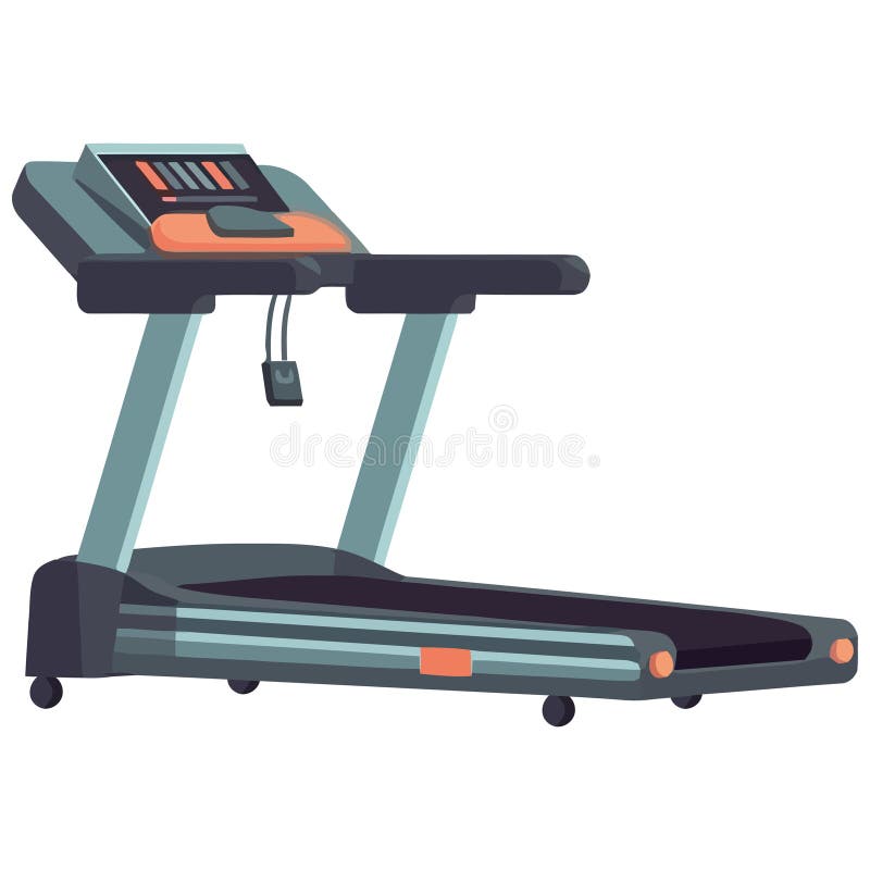 Running on treadmill stock vector. Illustration of exercising - 277589641