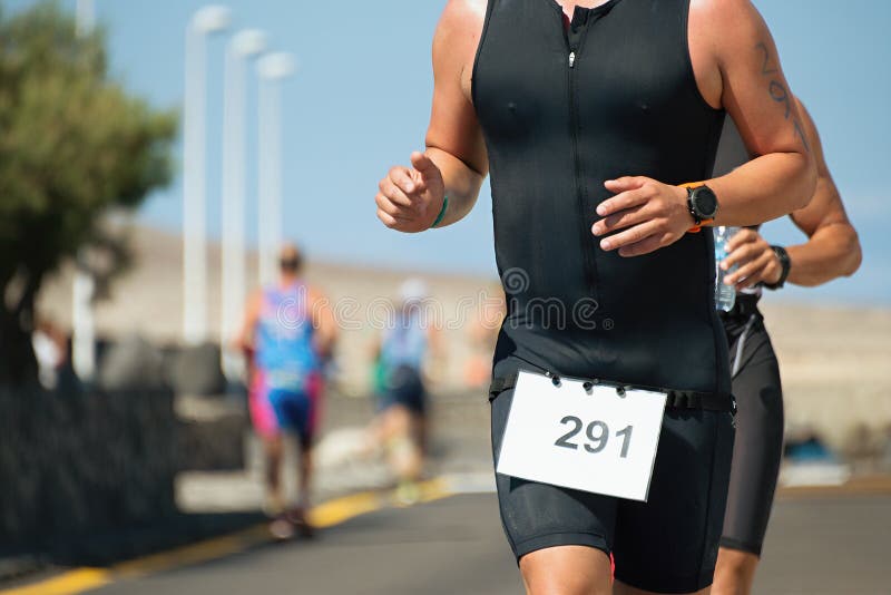 Running Triathlon Athlete Man,running Stock Image - Image of outdoor ...