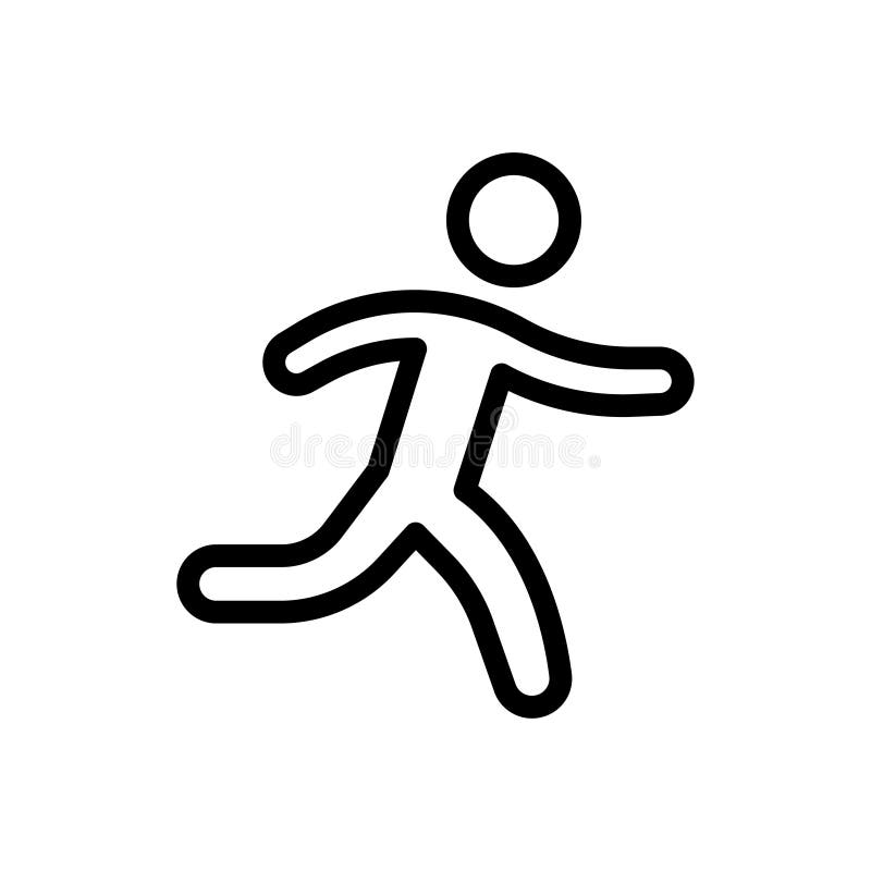 Running stock vector. Illustration of activity, shape - 216105043