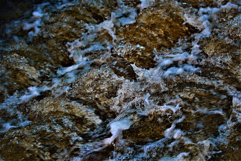 Water Streaks On Sandstone Rock Face, Abstract Pattern Stock Photo ...