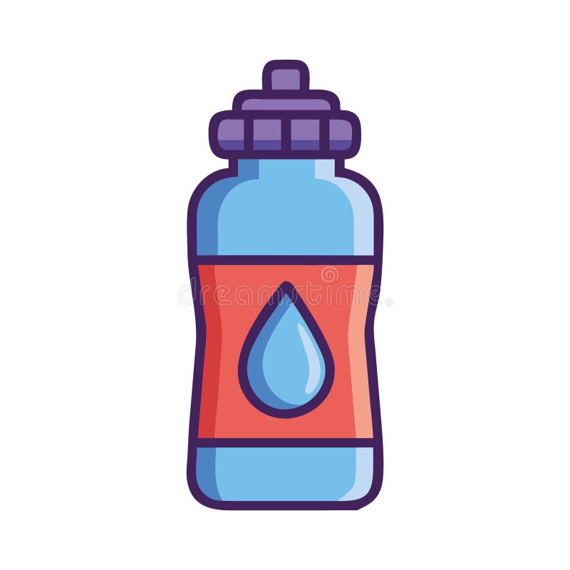 Running water bottle icon stock vector. Illustration of bottle - 361311414