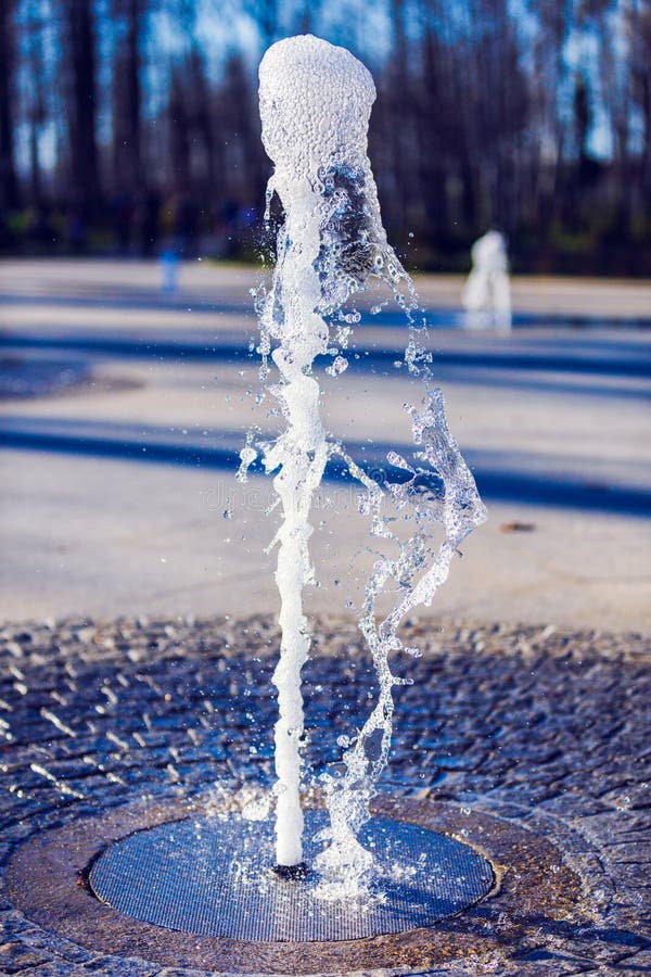 Running Water from a Fountain Stock Photo - Image of liquid, motion ...