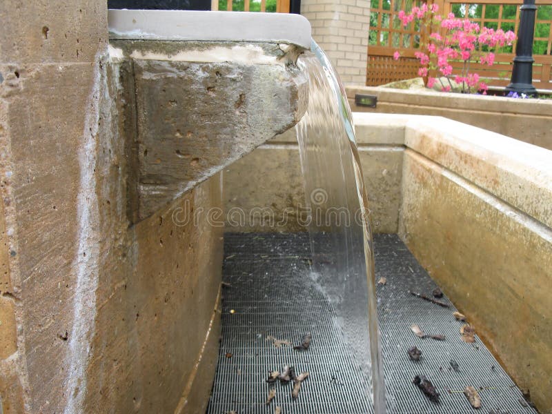 Running water fountain stock photo. Image of water, iowa - 92546056