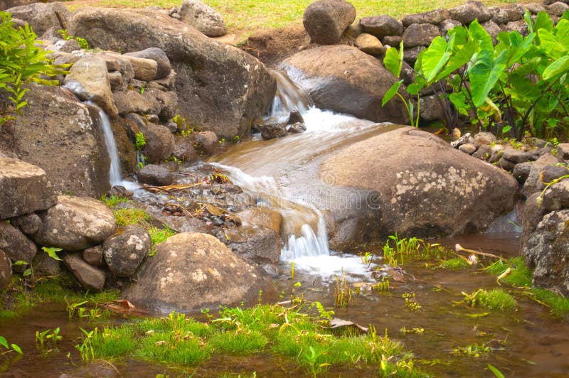 Running Water over Rocks stock image. Image of beautiful - 17081677