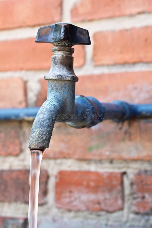 Running water tap stock photo. Image of outdoor, faucet - 26209748