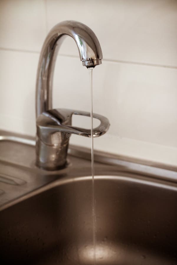 Running water from a tap, stock image. Image of running - 83736007
