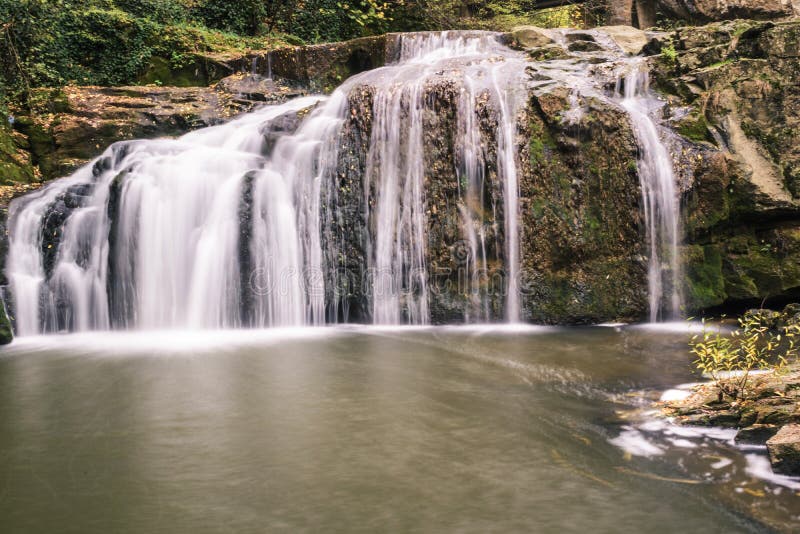 Running waterfall stock photo. Image of running, mountain - 46085510