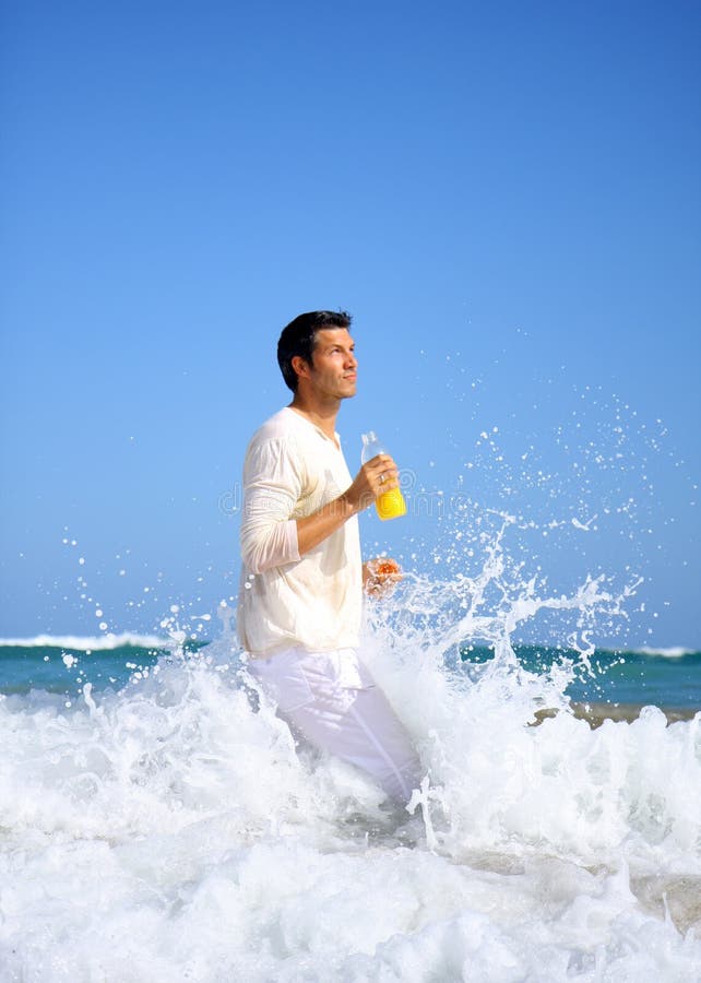 Man running. stock image. Image of lifestyle, male, maui - 3612971