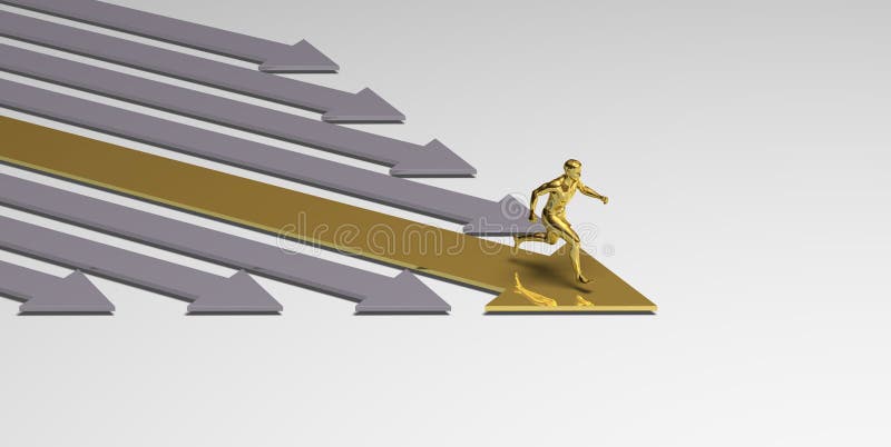 Running winner stock illustration. Illustration of place - 86308798