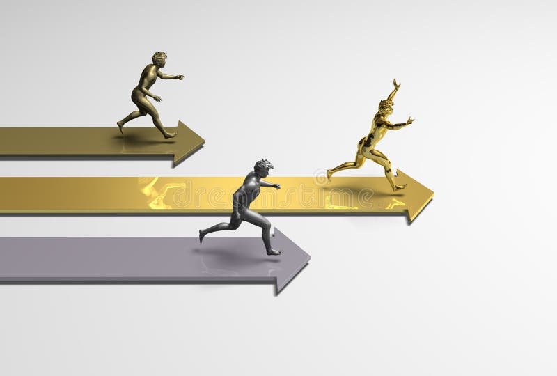 Running winner stock illustration. Illustration of championship - 83733250