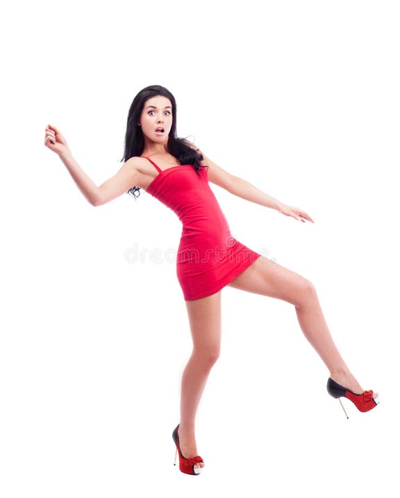 129 Scared Woman Running White Background Stock Photos - Free & Royalty ...