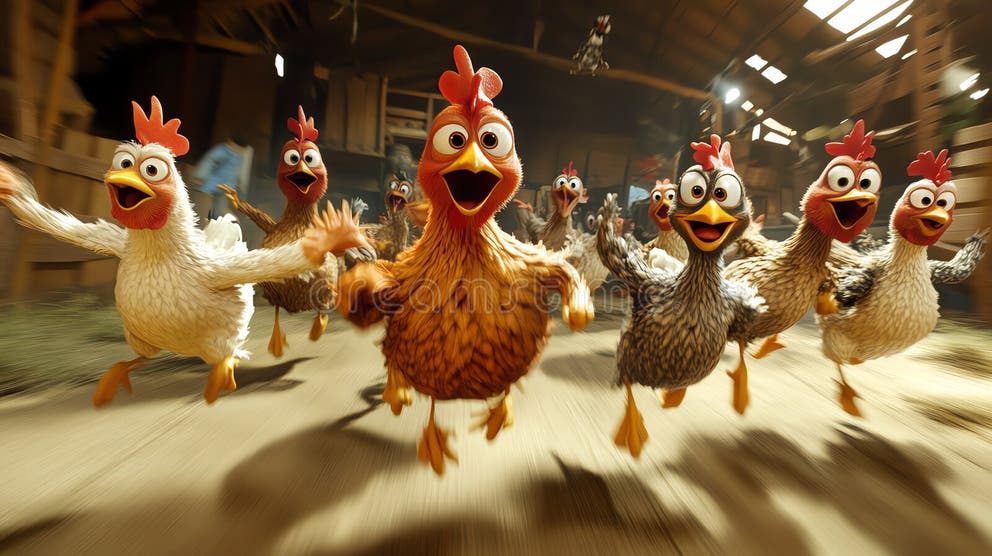 Runningchickens Stock Illustrations – 2 Runningchickens Stock ...