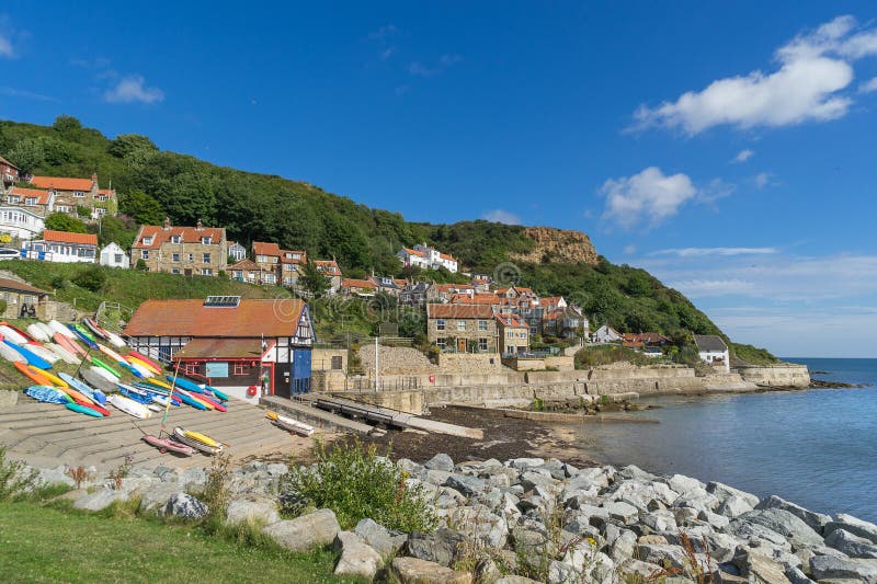 Runswick Bay stock photo. Image of coast, beach, north - 58248370