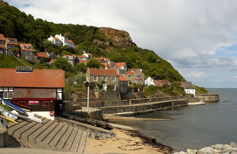 Runswick Bay, North Yorkshire, UK Stock Image - Image of reosion, sand ...