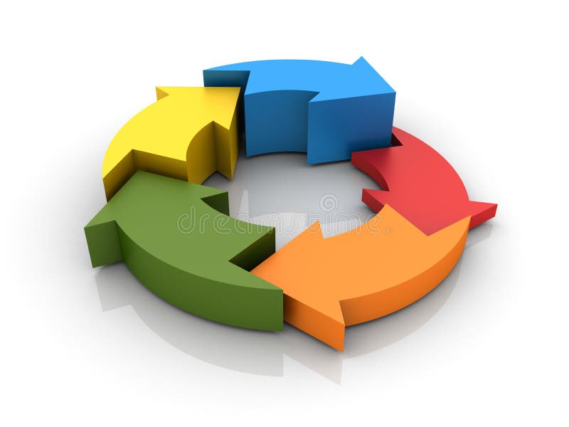 Rund pil stock illustrationer. Illustration av samarbete - 57860541