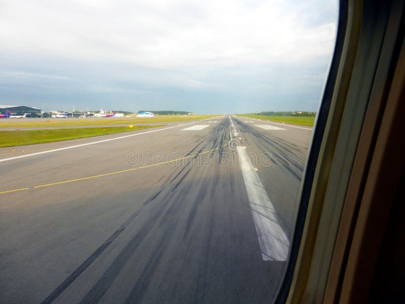 Runway for airplanes stock photo. Image of start, people - 98940832