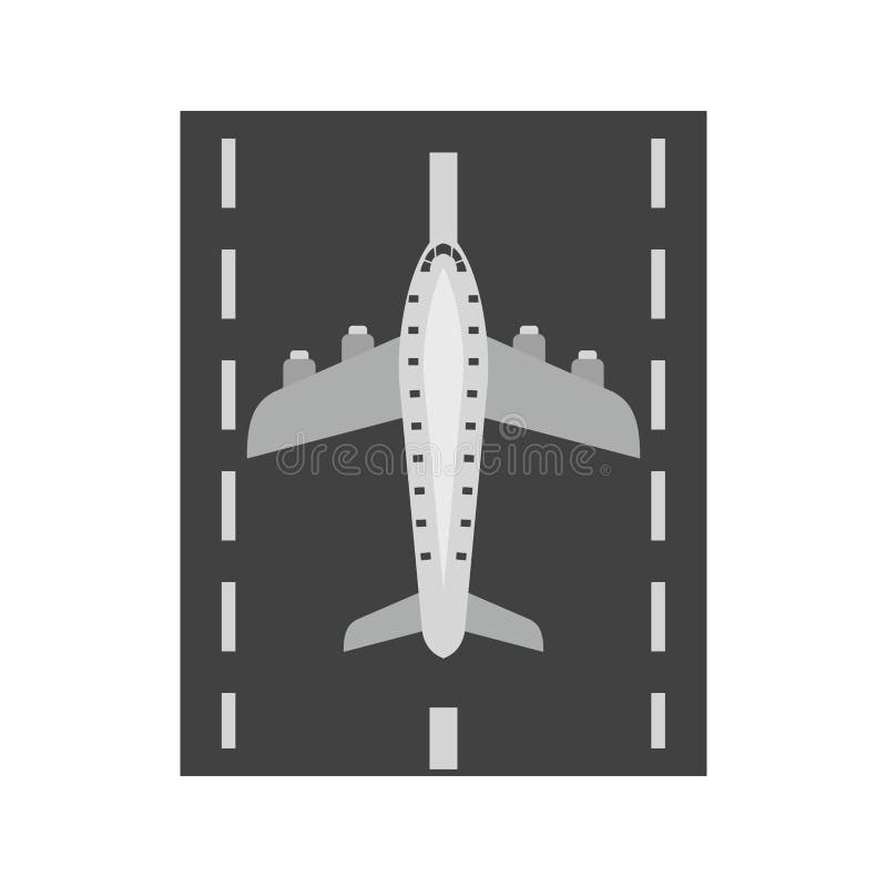 Runway stock vector. Illustration of icon, runway, takeoff - 101011921