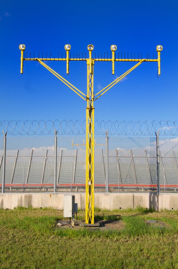 Runway Approach Light stock photo. Image of plane, airplane - 10168298