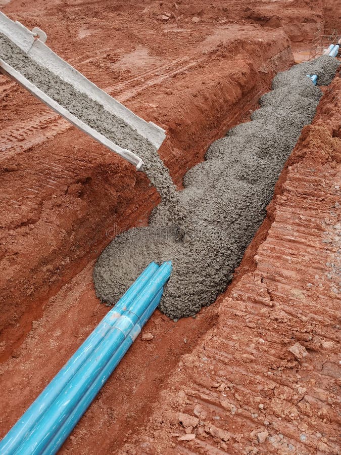 Runway Electrical Pipe Set Out Stock Image - Image of setou, pipe ...