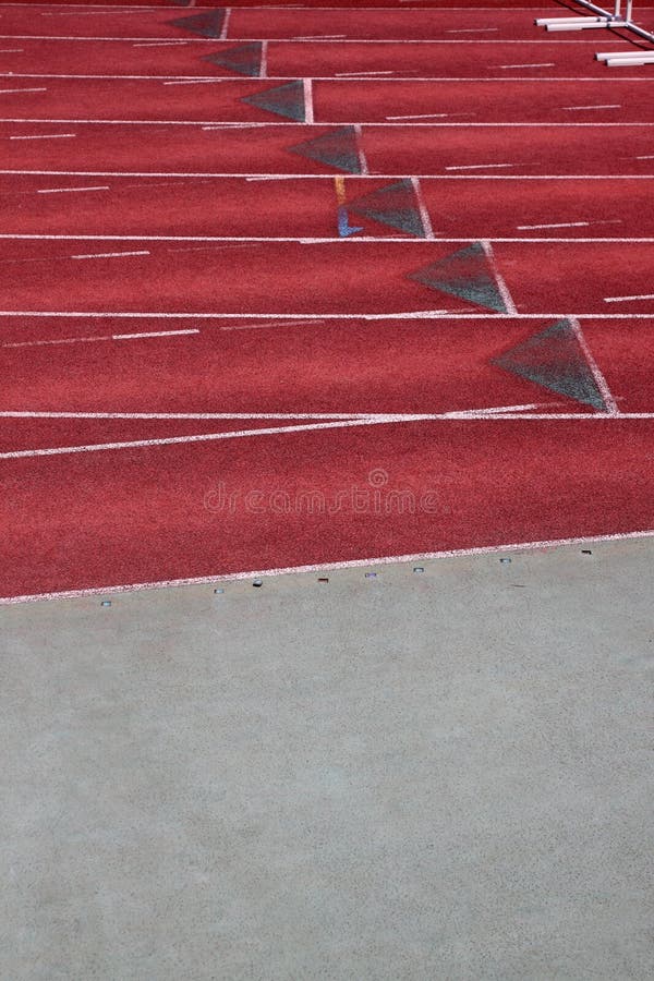 Empty Track and Field Stadium Stock Image - Image of speed, compete ...