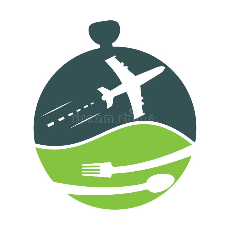 Runway Food Logo Concept Design Stock Vector - Illustration of flight ...
