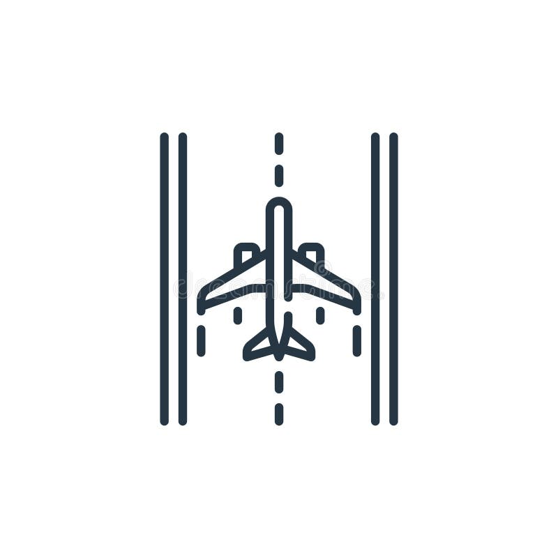 Runway Icon. Outline Filled Creative Elemet From Airport Icons ...