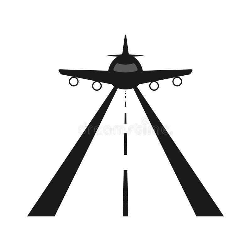 Runway icon vector stock illustration. Illustration of stair - 290197627